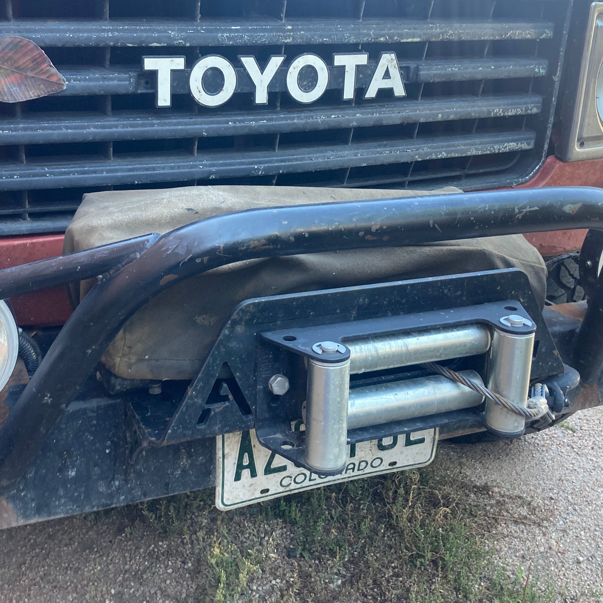 Custom Waxed Canvas Winch Cover – Cruiser Trash Parts